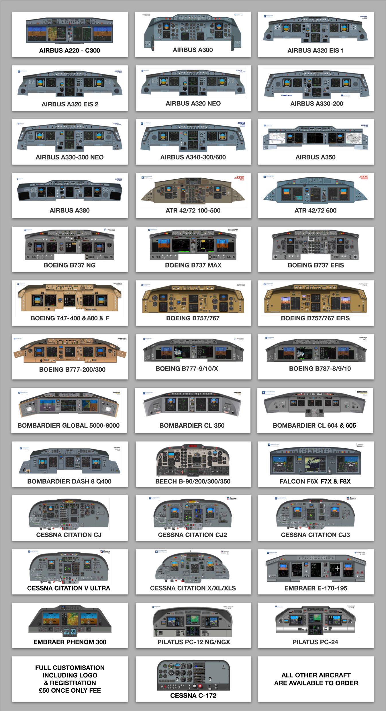 Buy Cockpit Posters & Trainers | Flightvectors